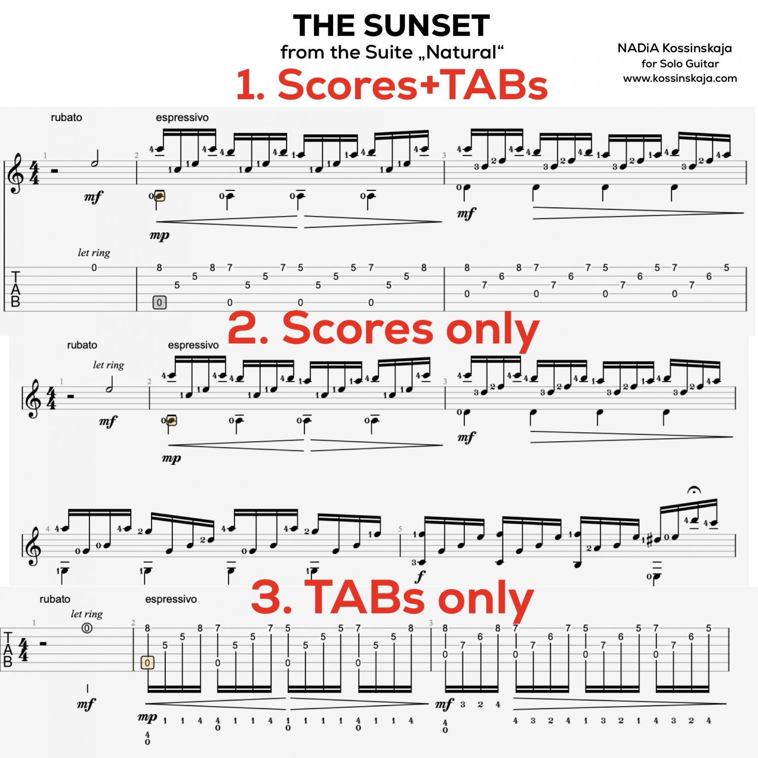 Scores+TABs / Tutorials | Product categories